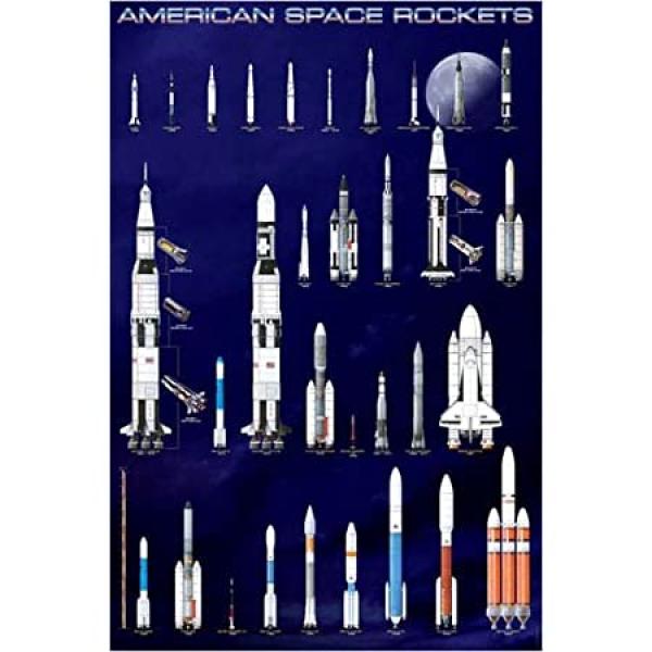 space rocket poster