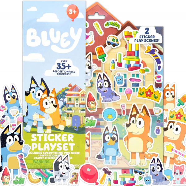 BLUEY STICKER ACTIVITY PLAYSET – Launching Success